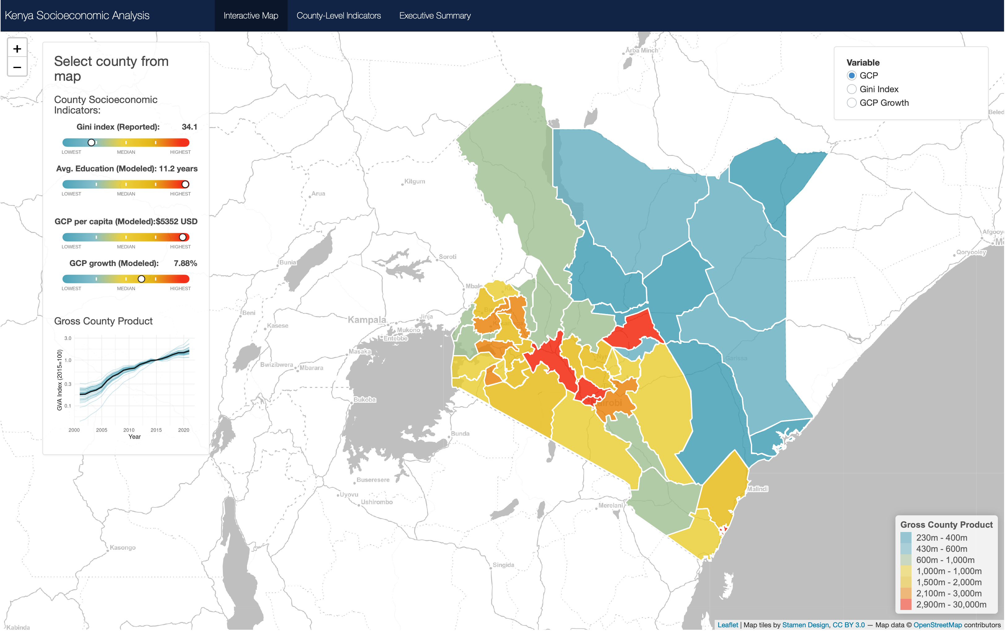Mapping the socioeconomic future of Kenya (with Microsoft) · Geoff Liu
